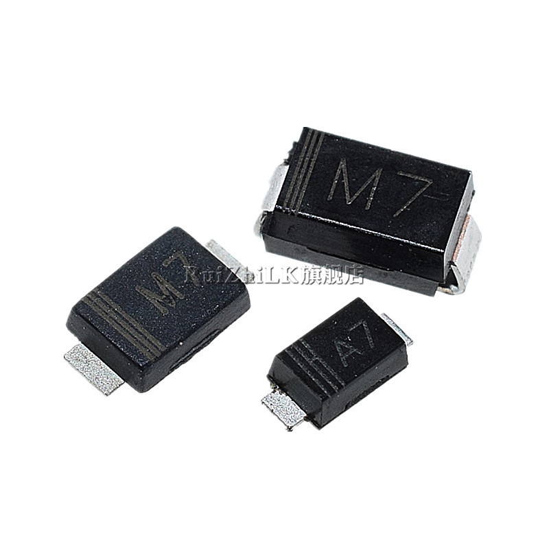 （100個裝）M7/A7 1N4007 貼片整流二極管 1A1000V SMA/SOD-123/SMAF 1N4007F | 蝦皮購物