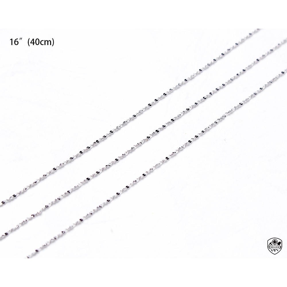 諦閣尋寶 16吋/40cm 18吋/45cm 滿天星鍊 白金色 925純銀項鍊 項鍊 項鏈 銀鍊 銀鏈 十送一可任搭 | 蝦皮購物