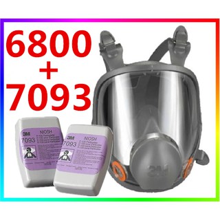 {CF舖}【附發票】3M 6800+7093雙罐全罩式防毒面具(三件組)(防毒面具口罩 異味 粉塵 濾毒罐 3M防毒面具 | 蝦皮購物