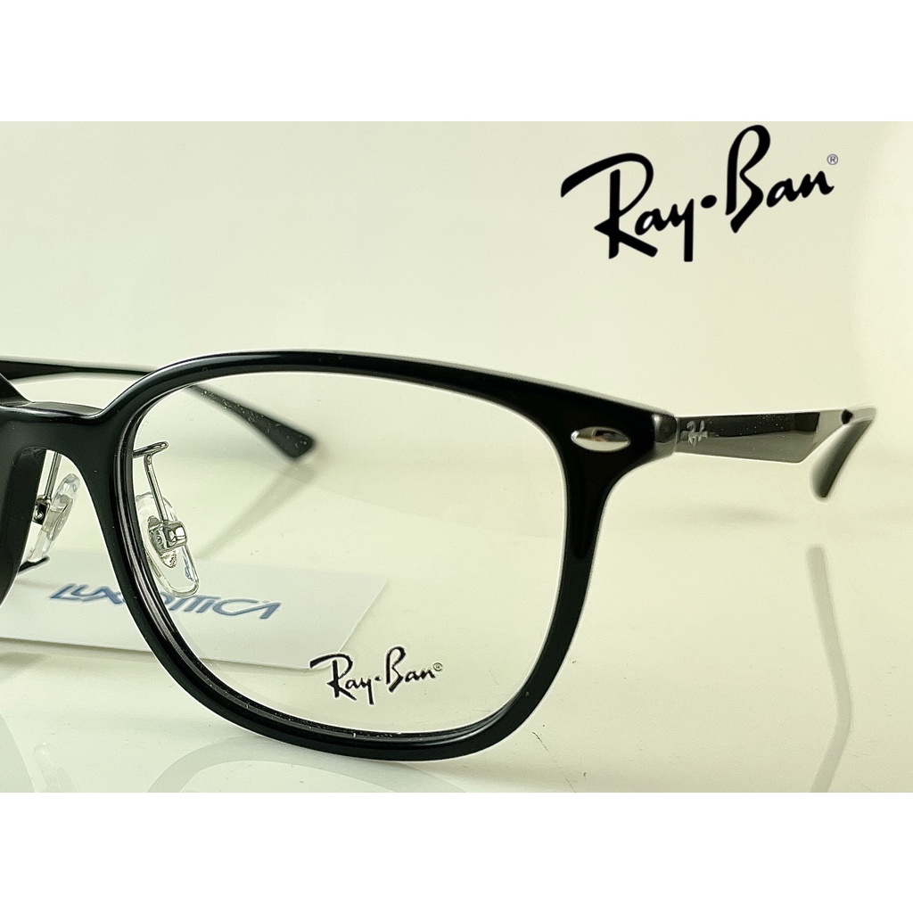☆高雄眼鏡站☆全新正品 Ray Ban光學眼鏡 RB5403D 5725黑色複合式方形款(LUXOTTICA 原廠公司) | 蝦皮購物