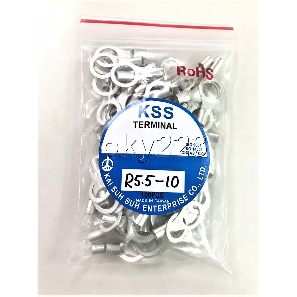 R 5.5-6 壓著 端子 KSS 凱士士 壓接 R型 O型 圓孔 接線 4 5 6 8 10 oky223 1501 | 蝦皮購物