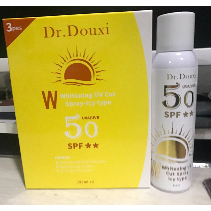 Dr Douxi朵璽安心曬美白防曬噴霧酷涼清爽型SPF50（現貨） | 蝦皮購物