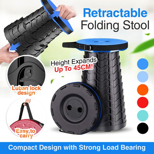 Strong Portable Telescopic Collapsible Foldable Stool - Fold | 蝦皮購物