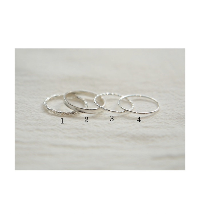 【lenstw】Silver925 Plated Layered 4sets Ring | 蝦皮購物