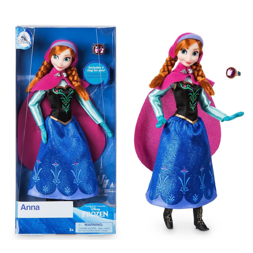 B12-2-8【美國大街】正品.美國迪士尼冰雪奇緣安娜娃娃 安娜 Frozen Anna 11.5吋 / 29cm | 蝦皮購物