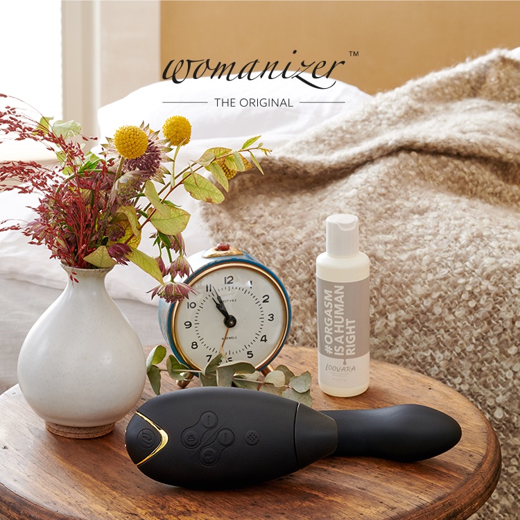 【德國 Womanizer】DUO 震動吸吮愉悅器 黑｜兩年保固 公司貨 吸吮器 震動器 自慰 女用 情趣用品 高潮 | 蝦皮購物