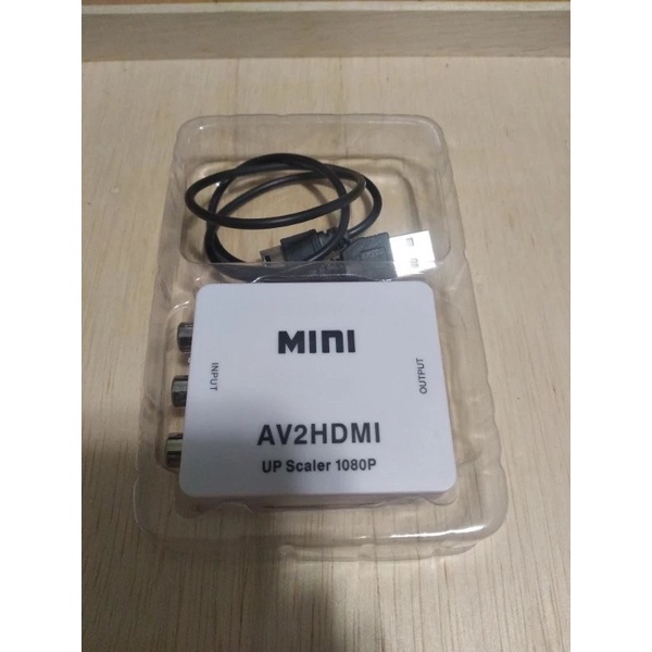 MINI AV2HDMI轉接盒AV轉HDMI 5V | 蝦皮購物