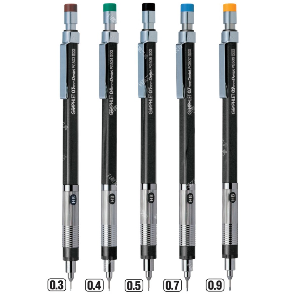日本製 PENTEL GRAPHLET 500 系列 [PG-500] 製圖鉛筆 | 蝦皮購物