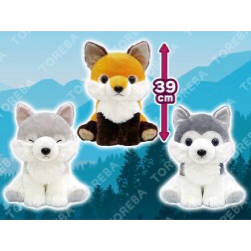 日本正版 Amufun 狼朋友來了 狼犬 狼狗 友達 玩偶 | 蝦皮購物