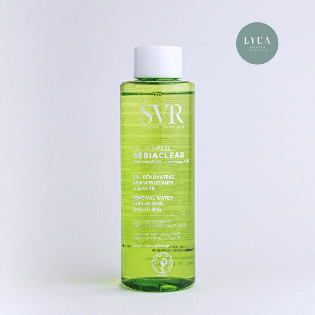 現貨 玫瑰水 詩芙雅 SVR TONER SEBIACLEAR MICRO-PEEL 150ML | 蝦皮購物