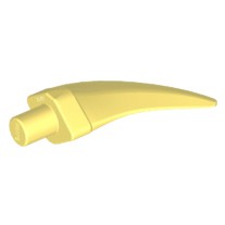 樂高 Lego 亮淺 黃色 牙齒 大角 倒鉤 大爪子 87747 Light Yellow Barb Claw Horn | 蝦皮購物