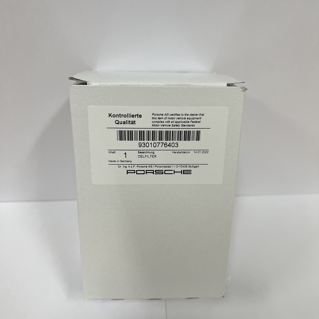 【嘉睿JR】 93010776403 PORSCHE保時捷 機油芯 純正原廠 | 蝦皮購物