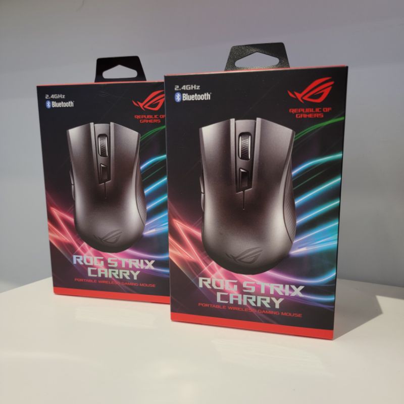 Asus ROG Strix Carry 人體工學光學電競滑鼠 - 2.4GHz/藍芽無線雙頻連線 | 蝦皮購物