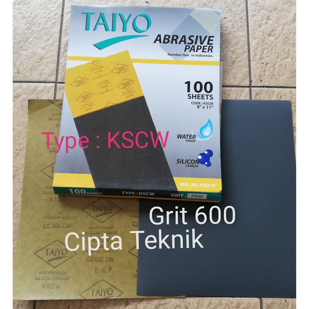Taiyo Grit 600 KSCW防水紙砂紙CC 600 CW砂紙Grit600砂紙 | 蝦皮購物