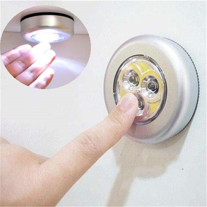 Pat Light 3 LED 觸摸燈天花板/櫥櫃燈迷你 LED 夜燈傳感器電池供電床頭應急迷你 | 蝦皮購物