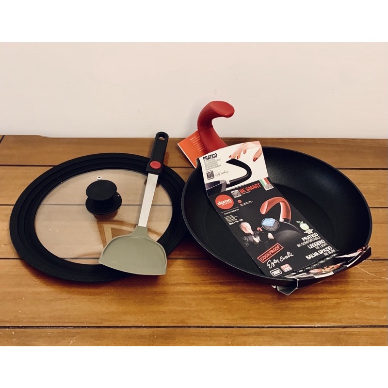便宜小豆子☘️☘️ Domo Gzero零重力不沾平底鍋保證義大利原裝進口 | 蝦皮購物