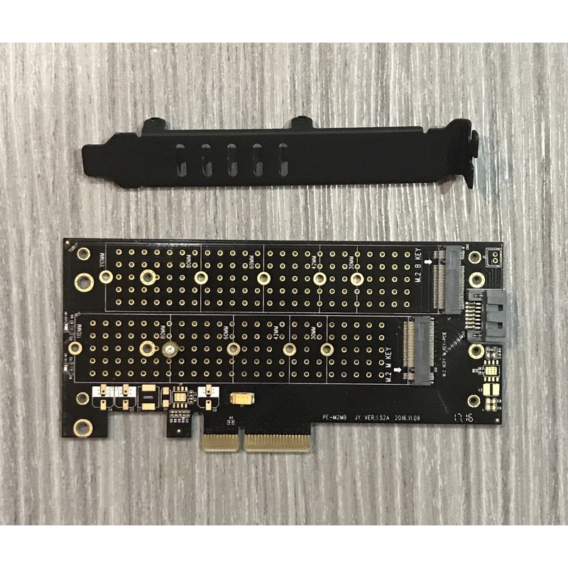 現貨 可當天寄 M2 MVME 轉 PCIE x4 加 M2 SATA轉SATA 二合一卡 僅有長擋板 | 蝦皮購物