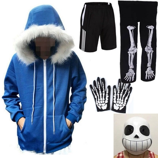 遊戲 Undertale Sans Cosplay 服裝連帽衫面具手套 | 蝦皮購物