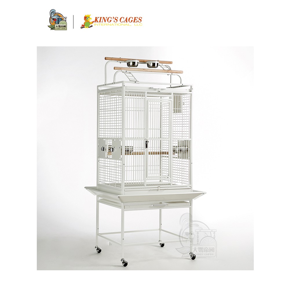 【大鸚帝國】美國金氏KING'S CAGES / 美式經典頂架籠(小號) / 鸚鵡鳥籠 錐尾 和尚 玄鳳 凱克 紅肩金剛 | 蝦皮購物