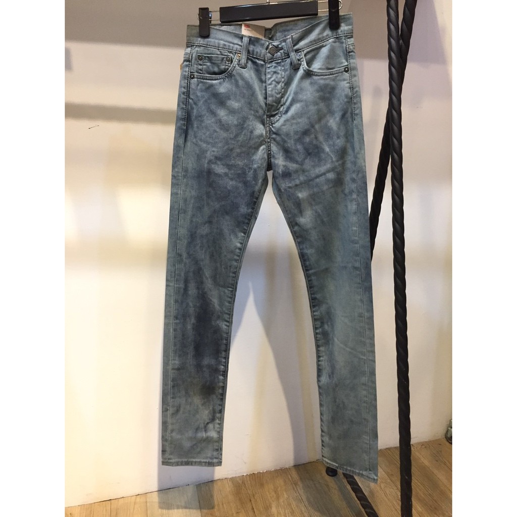 Levi's 510-0526 窄管 刷色 修身 木村 淺藍 灰藍 特價 | 蝦皮購物