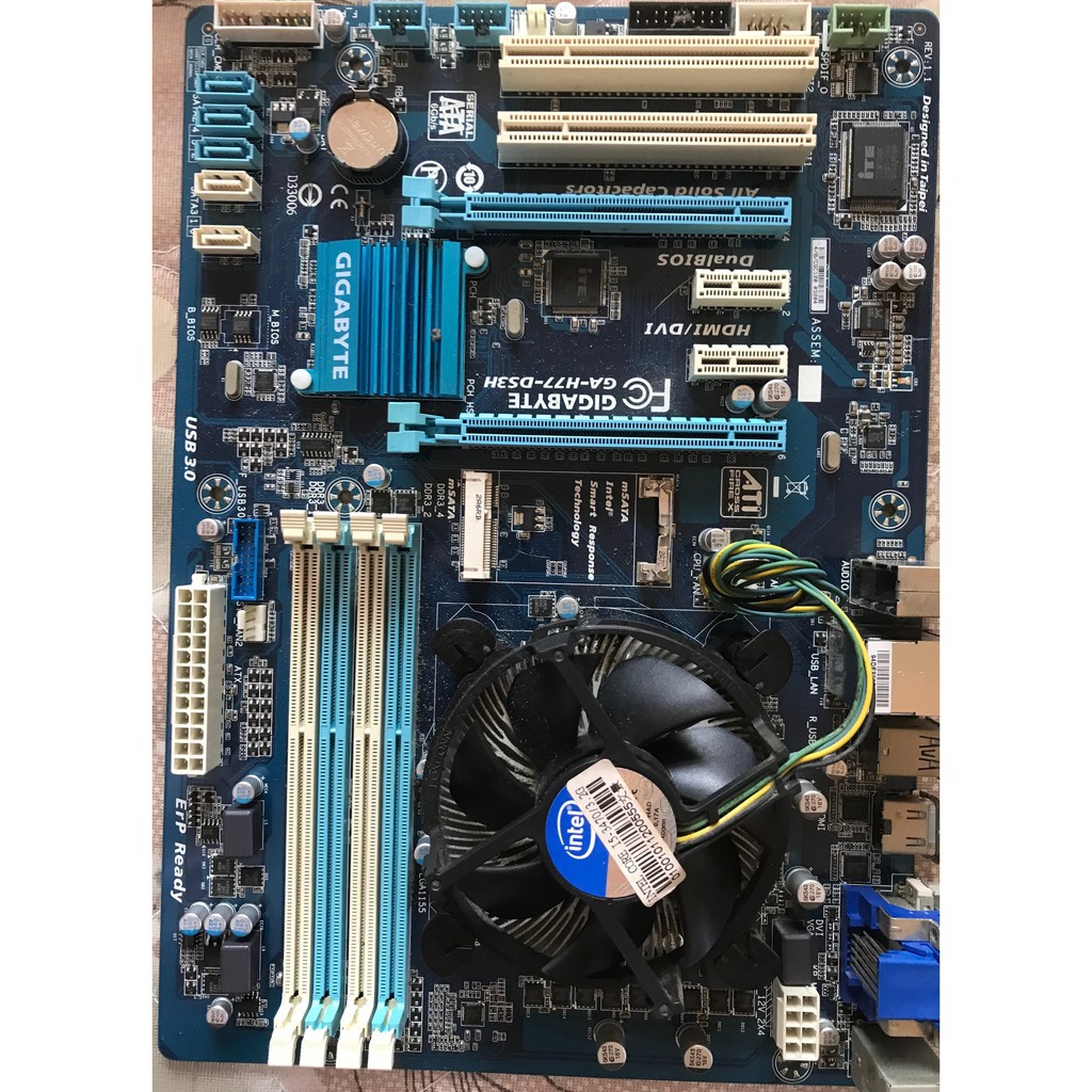【CPU】intel i5-3470 【MB主機板】技嘉gigabyte GA-H77-DS3H | 蝦皮購物