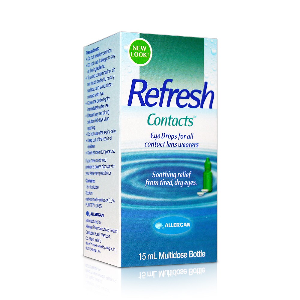 愛力根麗眼舒Allergan Refresh Contacts隱形眼鏡潤濕液(15ml)-X3X5X6量多價格優惠 | 蝦皮購物