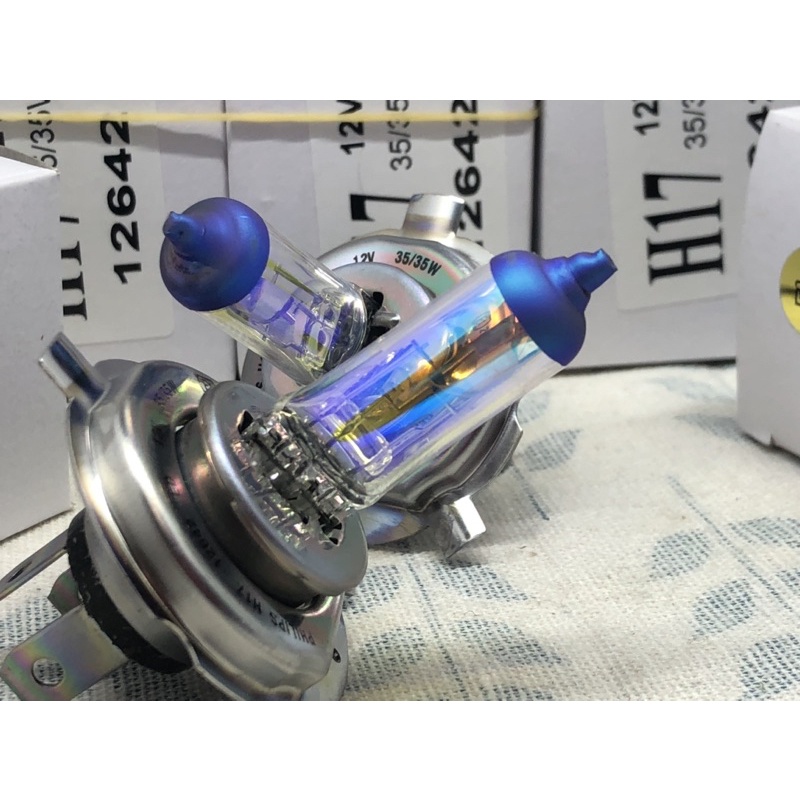 採用德國製燈泡PHILIPS 菲利浦正總代理12V35/35W H17 ，黃金燈泡全天候型h17,PHILIPS非HS1 | 蝦皮購物