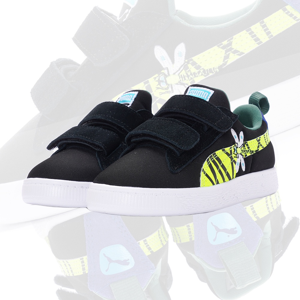 PUMA Suede LF Small World V PS 童鞋 休閒鞋 魔鬼氈 輕量 蜻蜓 38595802 | 蝦皮購物