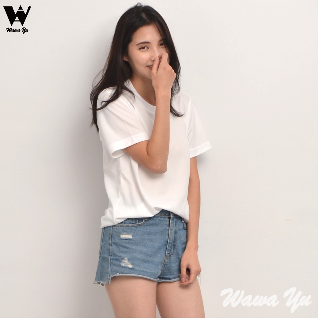 素色T恤-TopCool-白色-女中性版 (尺碼XS-3XL) [Wawa Yu品牌服飾] | 蝦皮購物