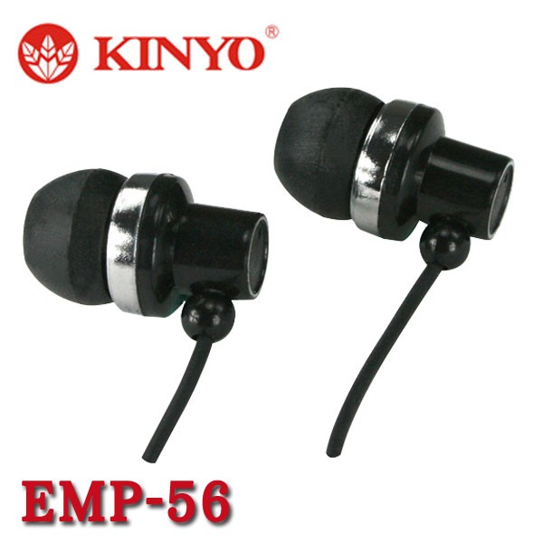 【MR3C】含稅有發票 KINYO 金葉 EMP-56 耳道式耳機 耳塞式耳機 適用3.5mm耳機孔 | 蝦皮購物