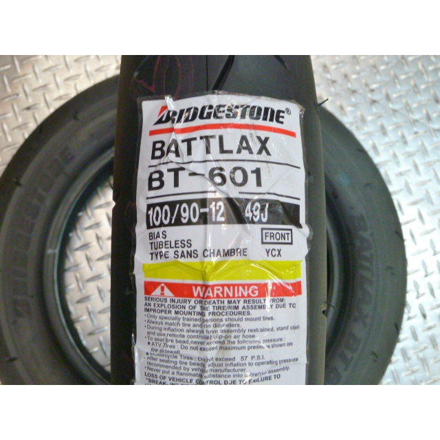DIY本舖 普利司通 BT 601 BT601 100/90-12 含氮氣充填 除胎臘 平衡免運免工資 | 蝦皮購物