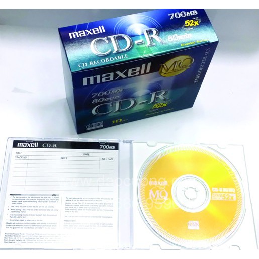 Maxell 700MB CD-R - 正品(1 盒 10 - 10 盒) | 蝦皮購物