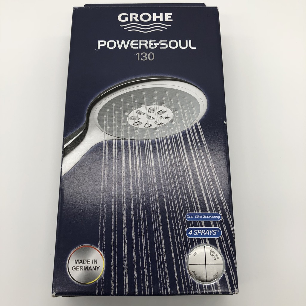 德國Grohe Power&Soul 四段式花灑蓮蓬頭 130mm 27673000 / 160mm 27675000 | 蝦皮購物