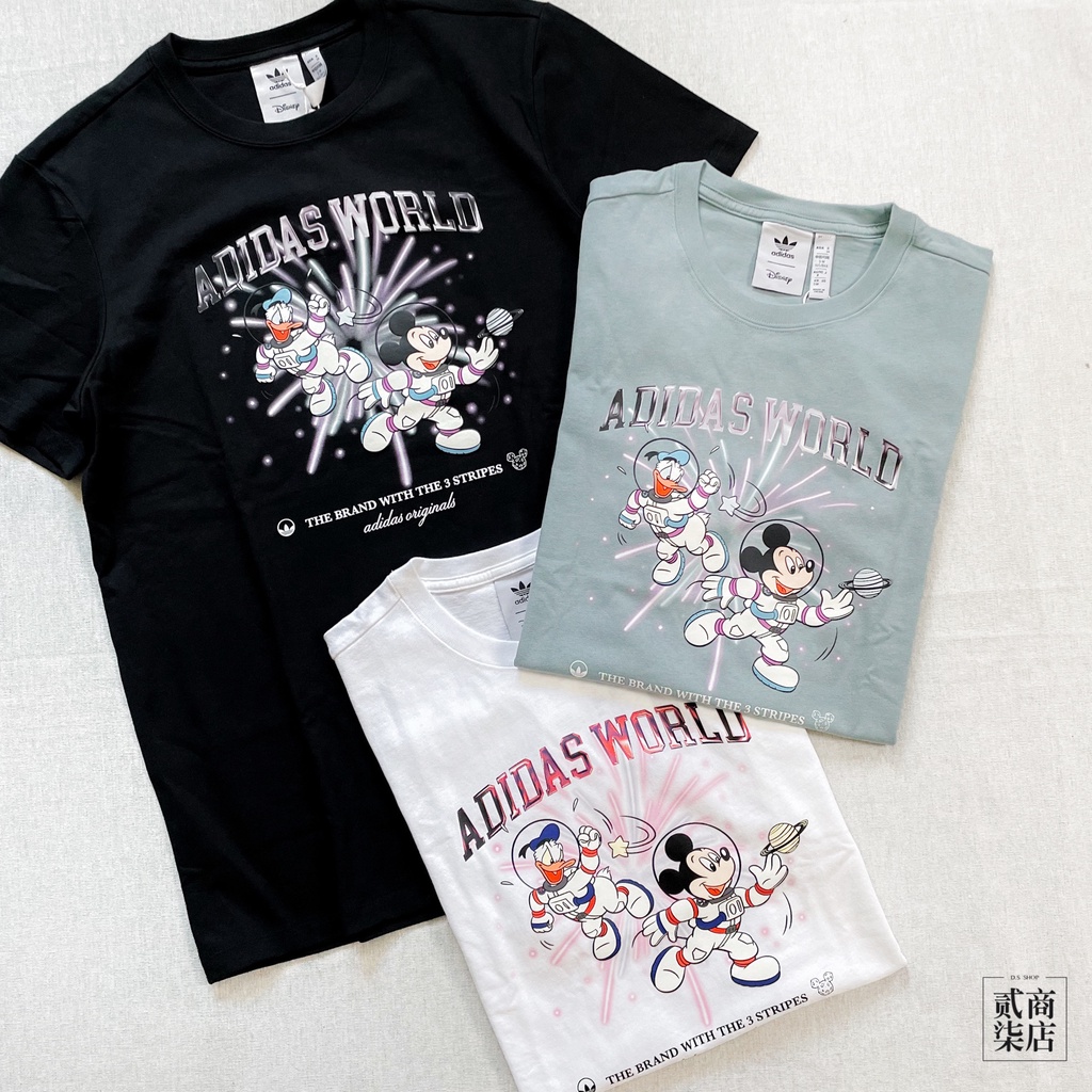 貳柒商店) adidas Disney 女款 三葉草 聯名 米奇 唐老鴨 短袖 HL9050 HL9051 HM9258 | 蝦皮購物