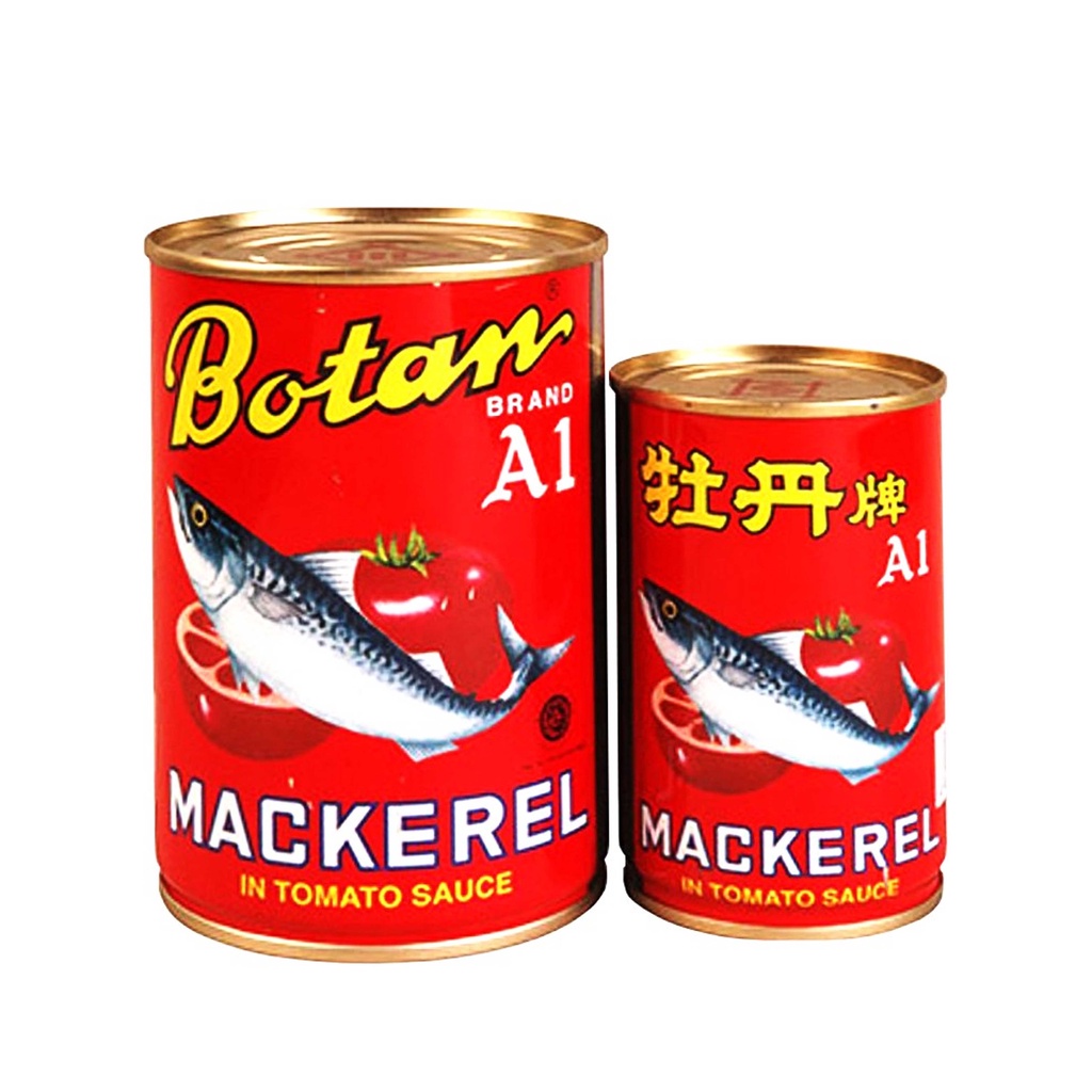 印尼 BOTAN Mackerel In Tomato Sauce 鯖魚罐頭 155g / 425g | 蝦皮購物