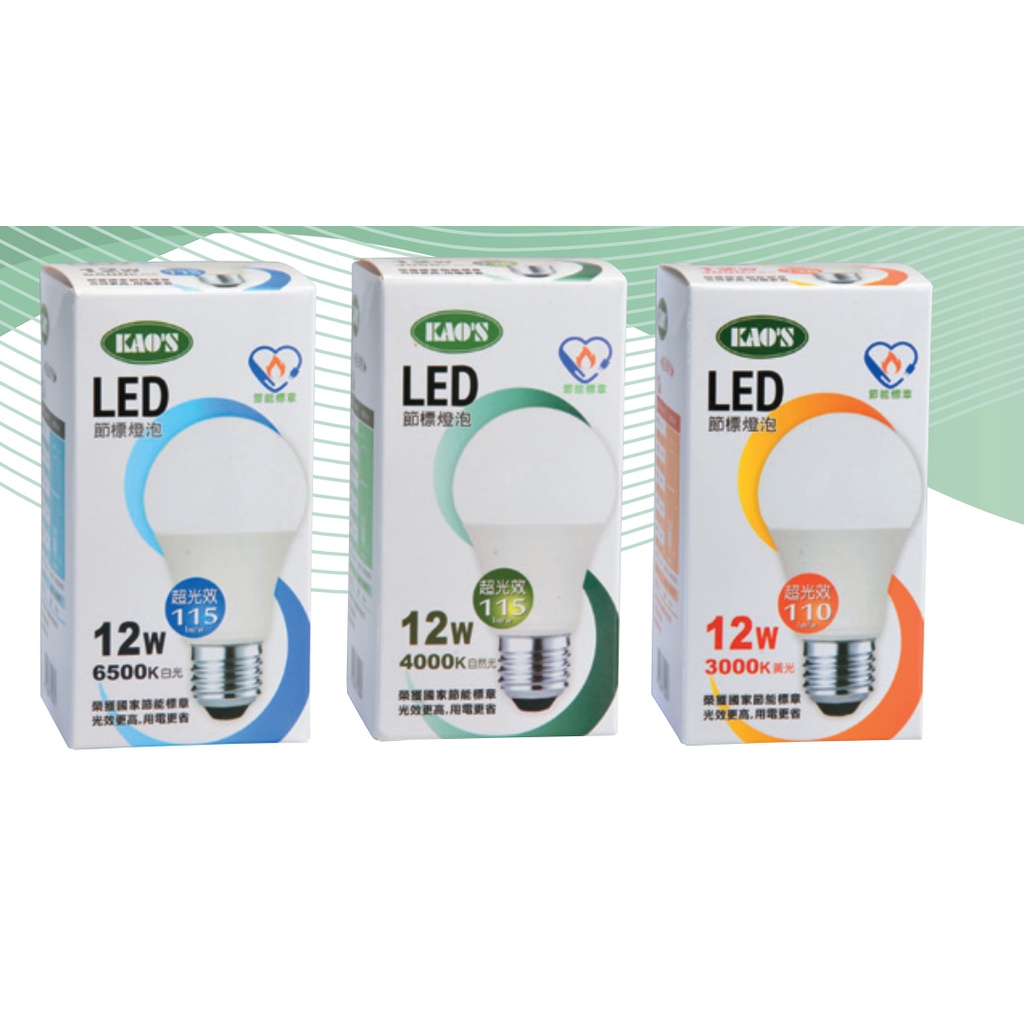 下殺 ↘ KAOS LED 3W 4.5W 7.5W 9.5W 12W 15W 高氏 新款 節標 燈泡 球泡 全電壓 | 蝦皮購物