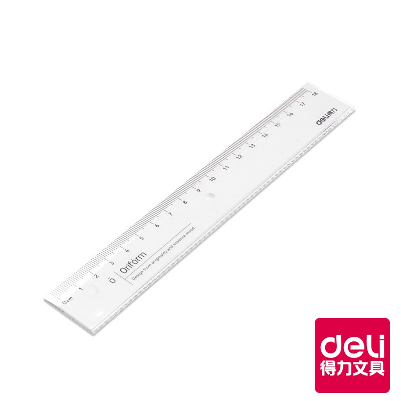 【Deli得力】塑膠直尺18cm(71952) 台灣發貨|得力旗艦店 | 蝦皮購物