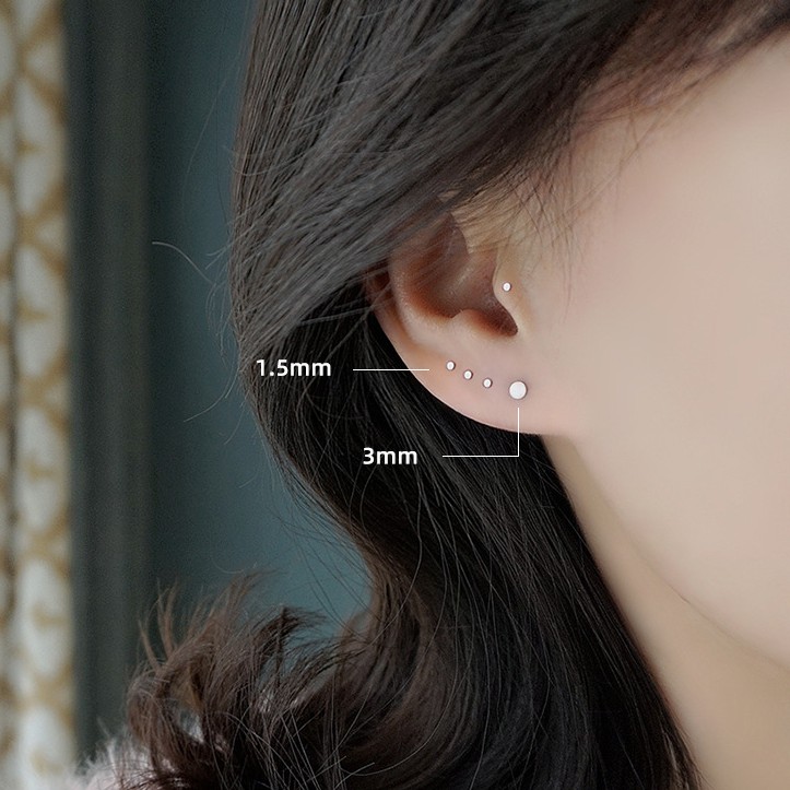 台灣現貨天天寄【粉紅菲菲】925純銀養耳洞耳釘女簡約冷淡風情侶小巧迷你養耳棒耳骨釘 耳環 耳針（E062）80-0210 | 蝦皮購物