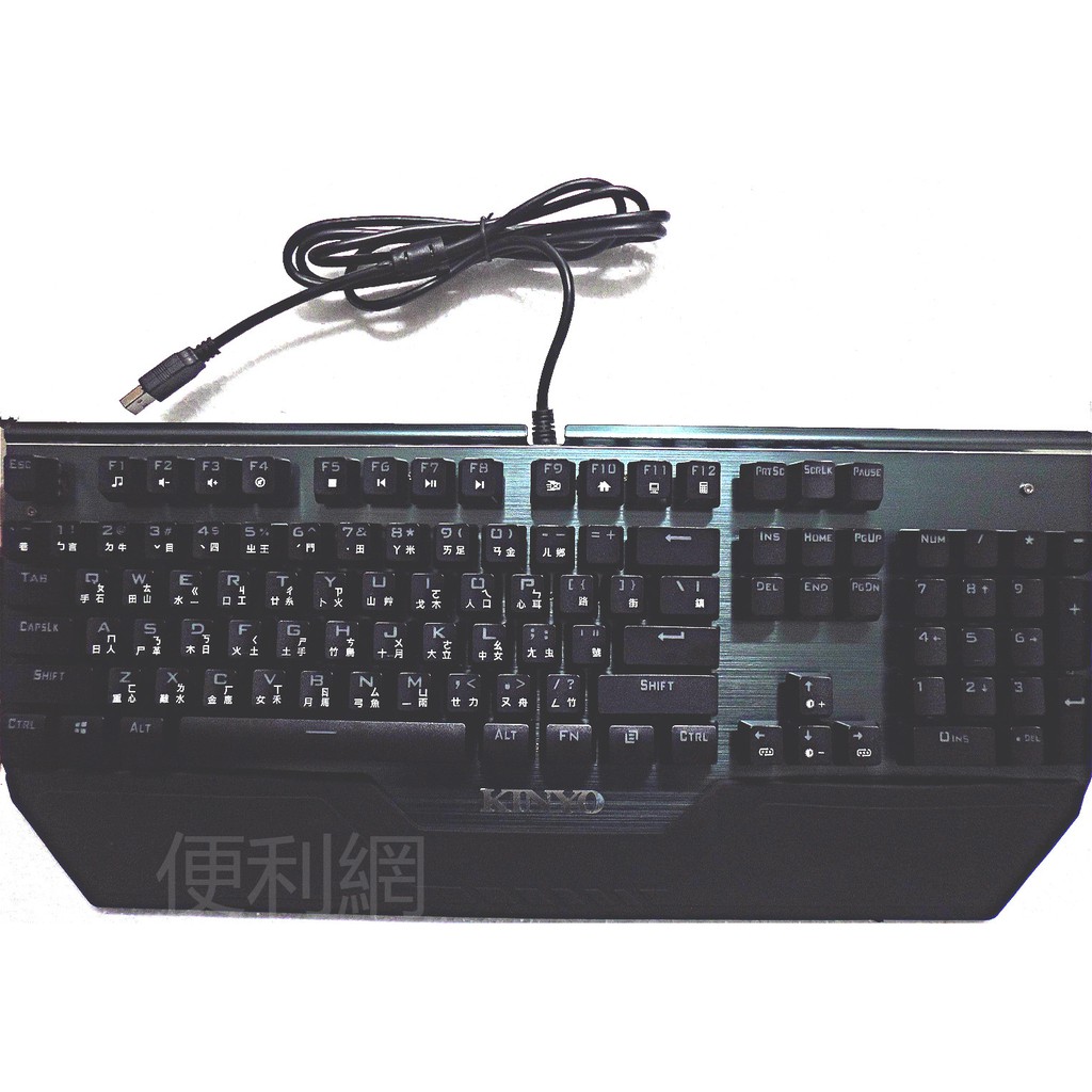 KINYO 光軸防水機械鍵盤 GKB-2200 8000萬次按鍵壽命 混彩耀動發光 懸浮式鍵帽-【便利網】 | 蝦皮購物