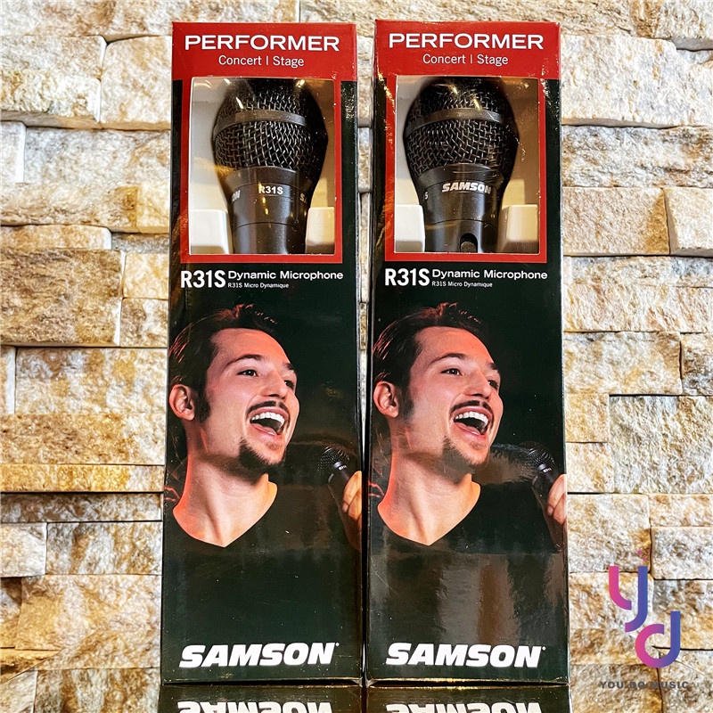 『這隻便宜划算』 贈麥克風線/夾頭/轉接頭 SAMSON R31S 動圈式 麥克風 直播 唱歌 卡拉OK 直接插就用 | 蝦皮購物