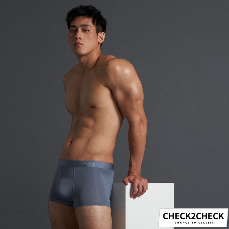 Check2Check-高彈裸感冰絲四角褲 冰絲涼感內褲 無痕內褲 子彈內褲 槍彈分離【CL00-LG014】[現貨] | 蝦皮購物