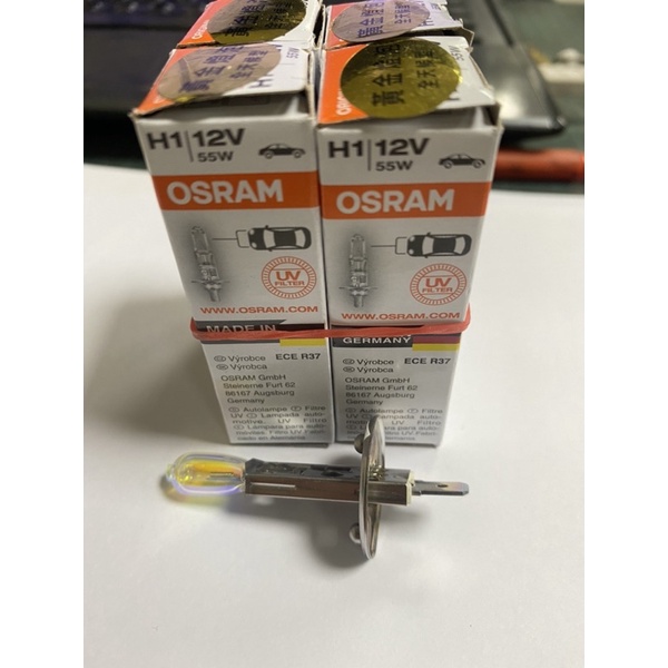 OSRAM 歐司朗 12V H1 h1#12v55W#55W#採用德國品牌燈泡 超級黃金燈泡#全天候型 h1 55W | 蝦皮購物