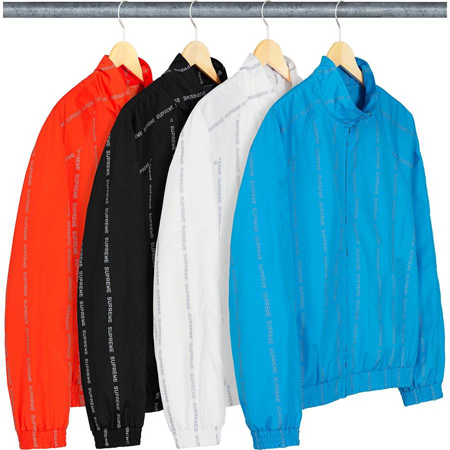 【紐約范特西】現貨/預購 Supreme FW18 Reflective Text Track Jacket 教練外套 | 蝦皮購物
