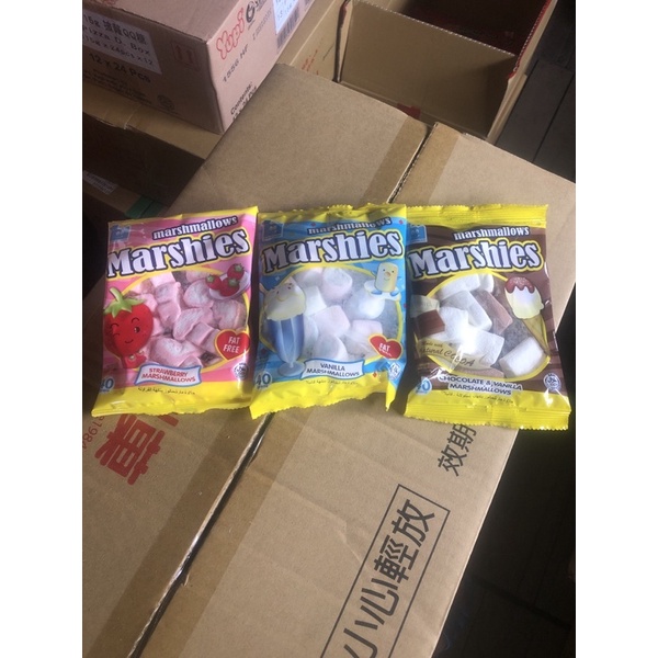 Marshies棉花糖 巧克力 草莓 香草冰淇淋 40公克 | 蝦皮購物