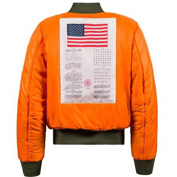 ALPHA INDUSTRIES MA-1 BLOOD CHIT Jacket 血幅 飛行外套 綠 周湯豪同款 | 蝦皮購物