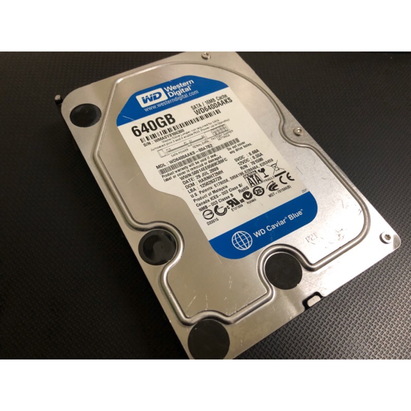 二手良品 ，WD藍標 ，640G，3.5吋硬碟 | 蝦皮購物