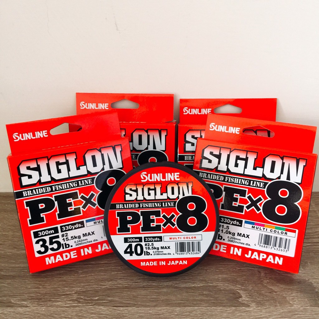 🔥【台南平昇釣具】🔥 SUNLINE SIGLON PE 8編 8股 150/300m 單色/五彩 PE線 全新品 | 蝦皮購物