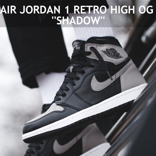 -FIT- AIR JORDAN 1 RETRO HIGH OG ''SHADOW'' 555088-013 一代 影子 | 蝦皮購物
