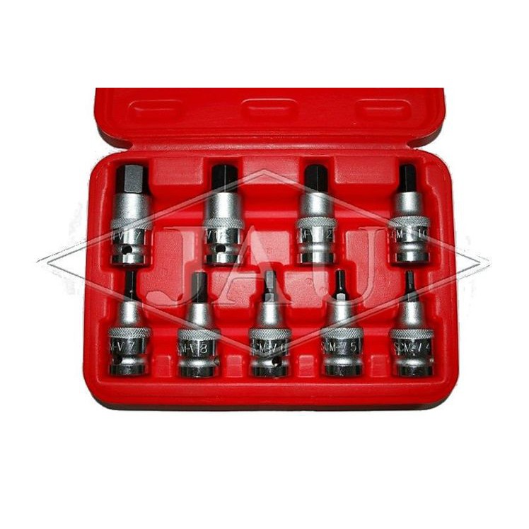 【ZETA 汽機車工具】台灣JAU機車工具~21-KA902 9PCS mm 4分 六角凸套筒 4*5*6*7*8*10 | 蝦皮購物