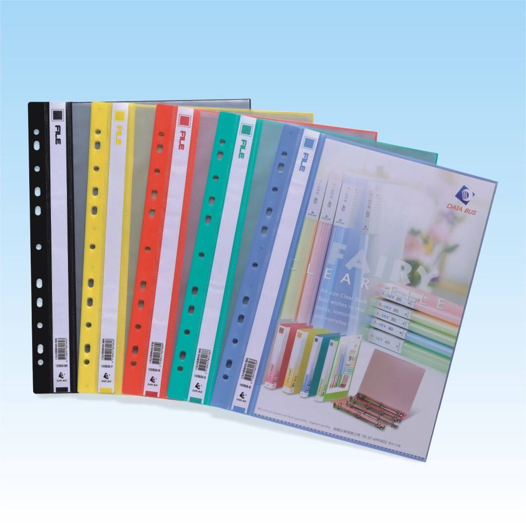 DATABUS 誌揚 PP A4 深色 11孔 30張加厚資料夾 16DB30 | 蝦皮購物
